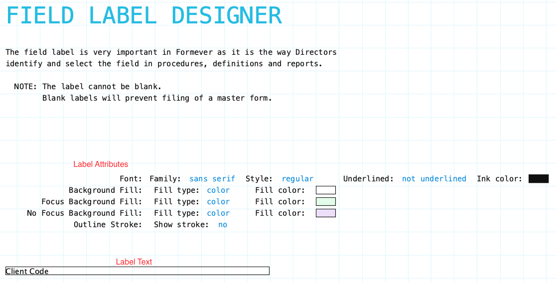 Field Label Designer | Formever.org